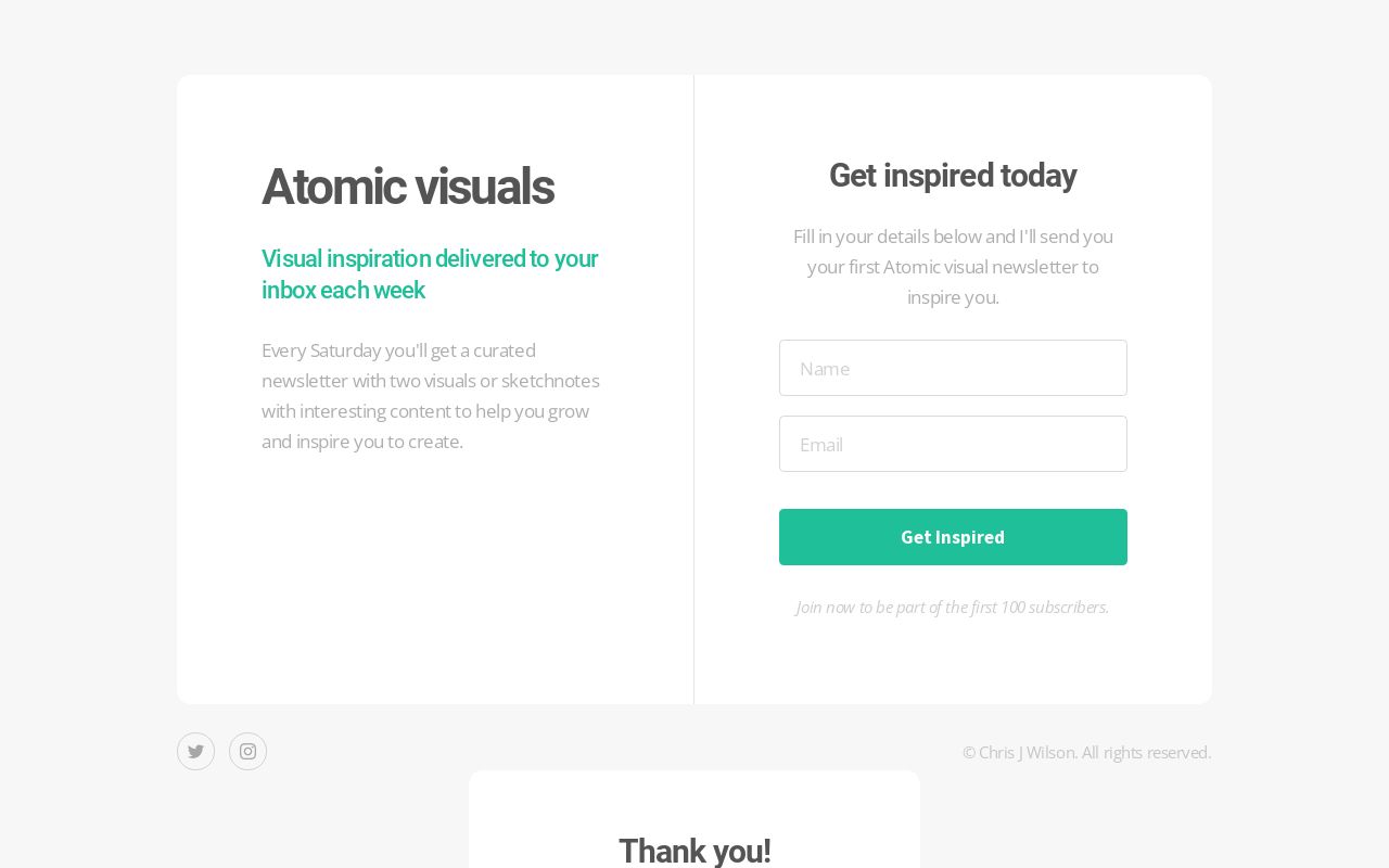 Atomic Visuals Newsletter